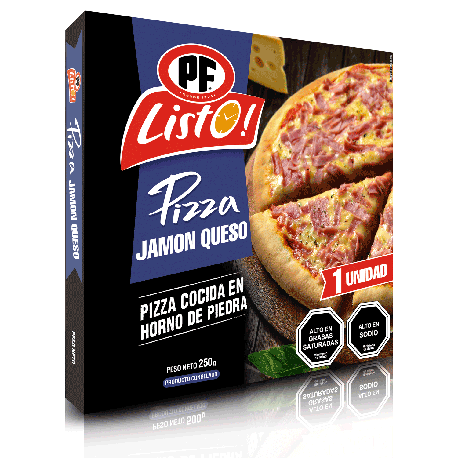 PF Listo Pizza Sabor Jamón y Queso - Rappi