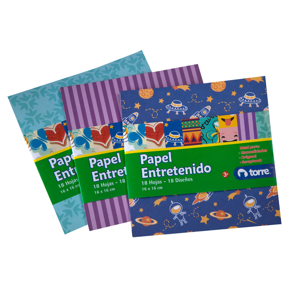 Torre Papel Lustre Entretenido 16x16 cm - Rappi