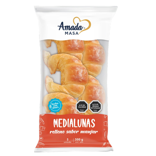Amada Masa Medialuna Relleno Sabor Manjar - Rappi