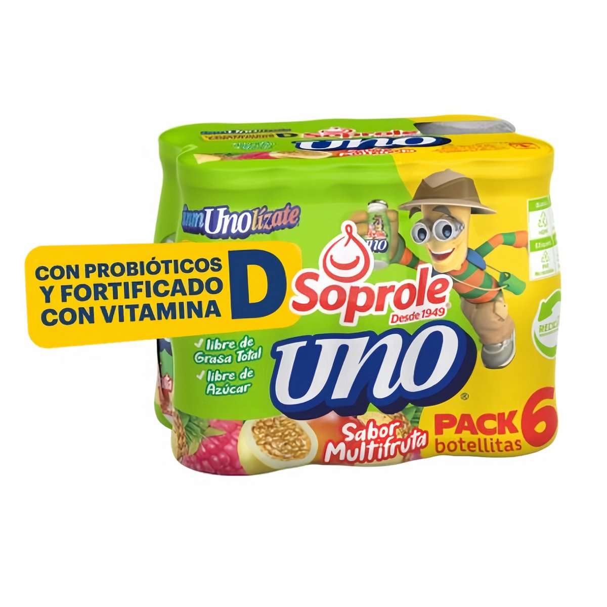 Uno Bebida Láctea Sabor Multifruta - Rappi