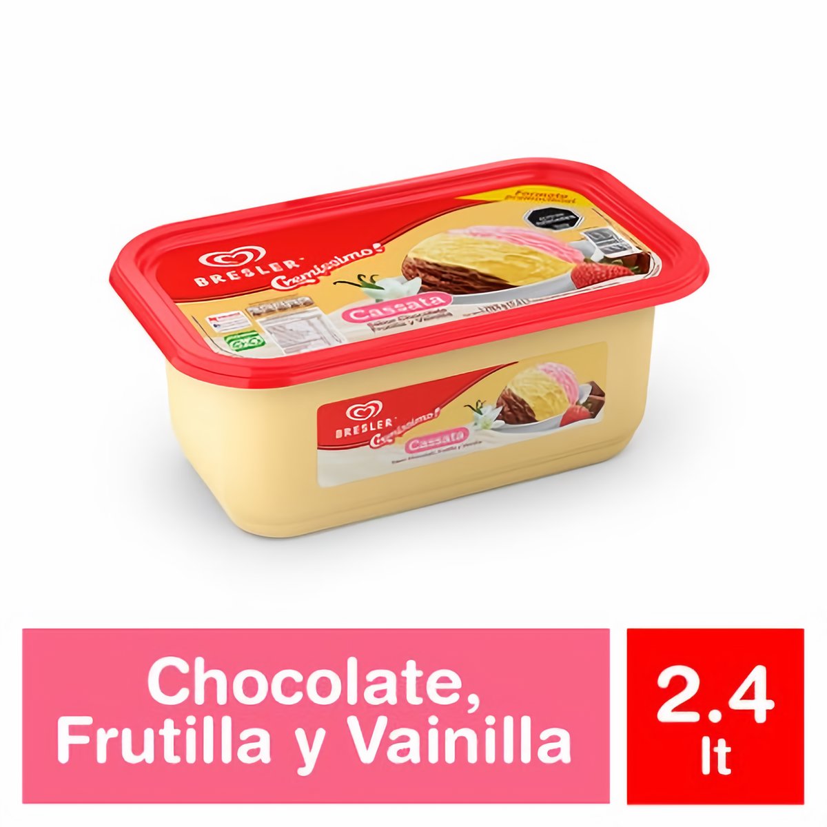 Cremissimo Helado Sabor a Chocolate Frutilla y Vainilla - Rappi