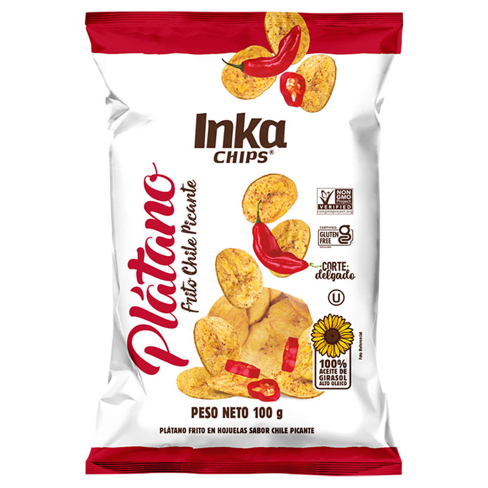 Inka Chips Plátano Frito en Hojuelas Sabor Chile Picante - Rappi