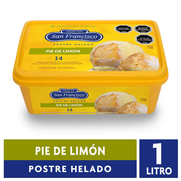 San Francisco De Loncomilla Postre Helado Sabor Pie de Limón - Rappi