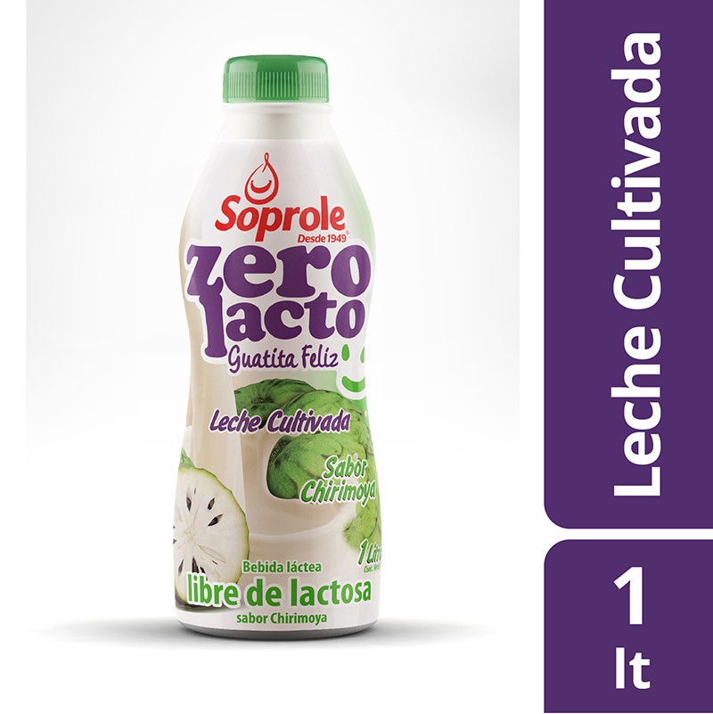 Soprole Leche Cultivada Zero Lacto Sabor a Chirimoya - Rappi