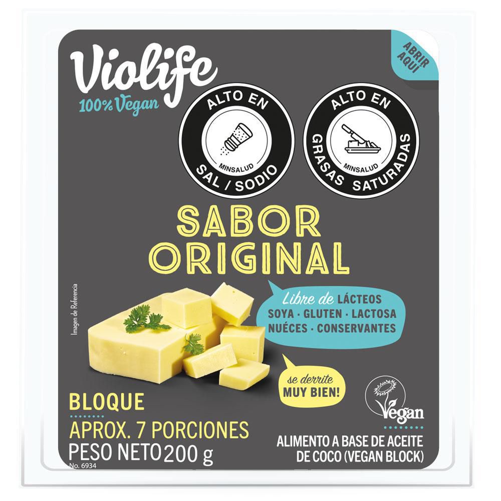 Violife Bloque Vegano Sabor Queso 200gr - Rappi