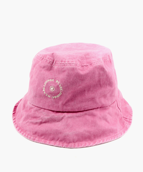 Lounge Bucket Hat Logo Rosado - Rappi