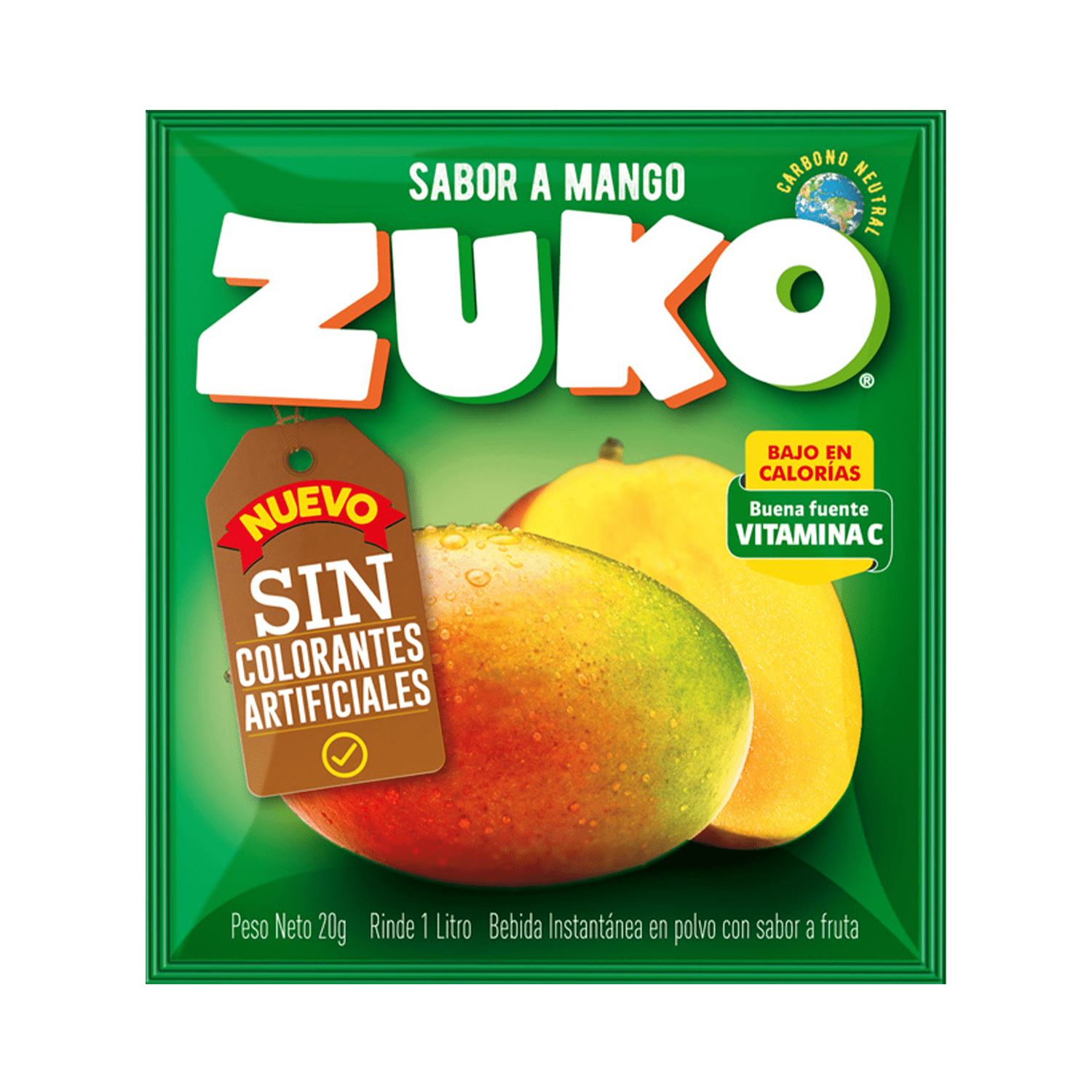 Zuko Bebida Instantánea en Polvo Sabor a Mango - Rappi