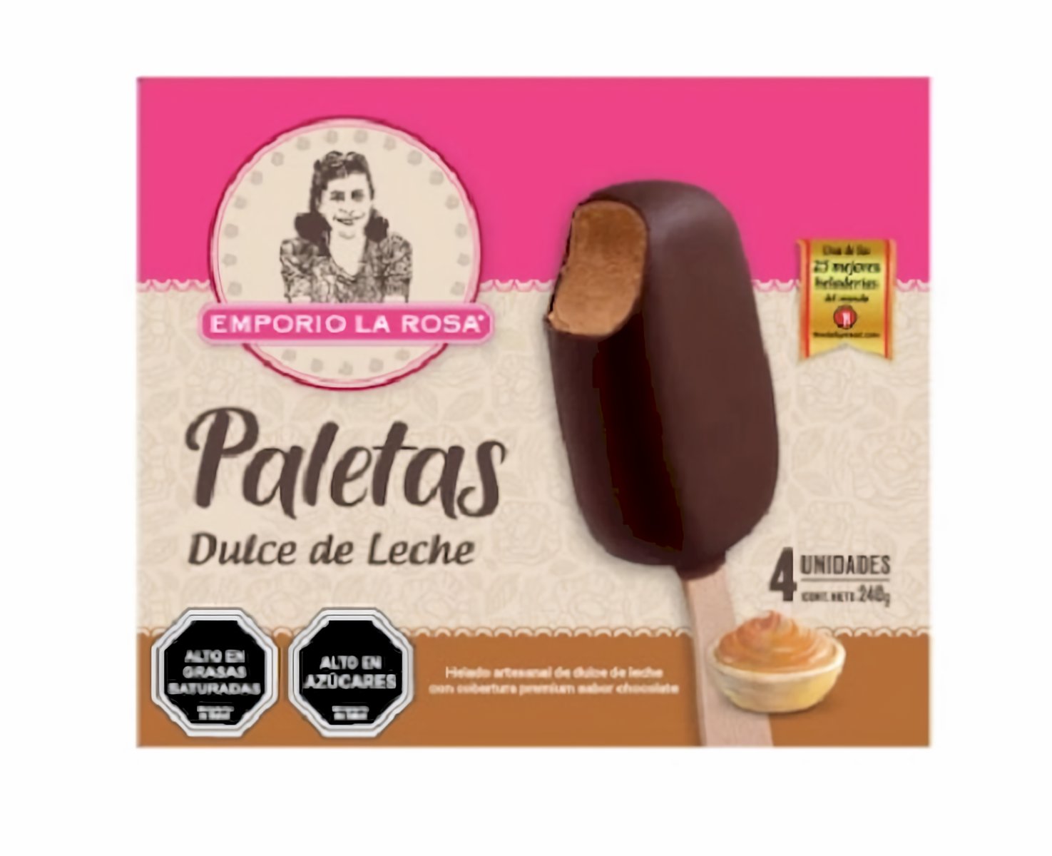 Emporio La Rosa Paleta De Helado Mini De Dulce De Leche - Rappi