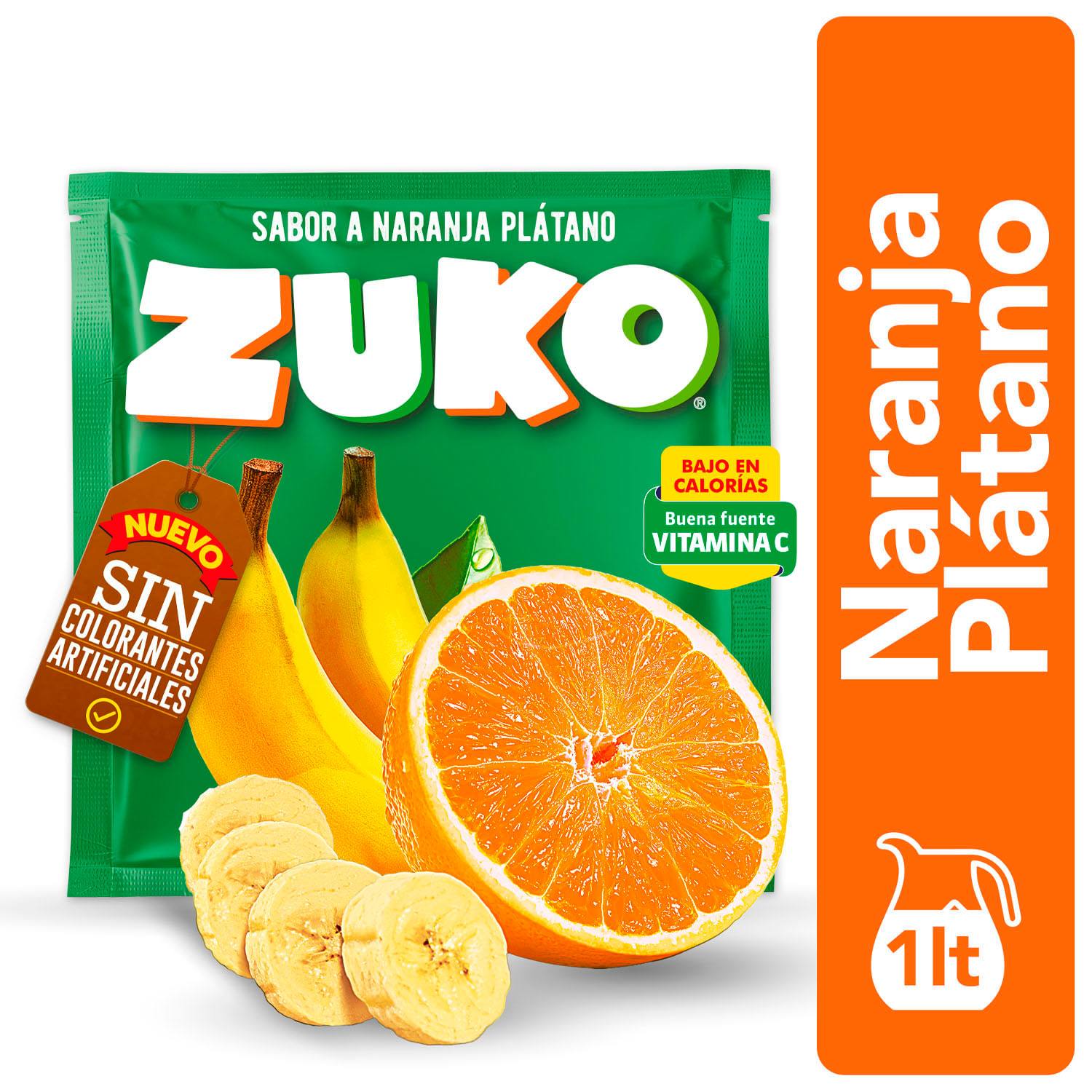 Zuko Bebida en Polvo Sabor a Naranja Plátano - Rappi