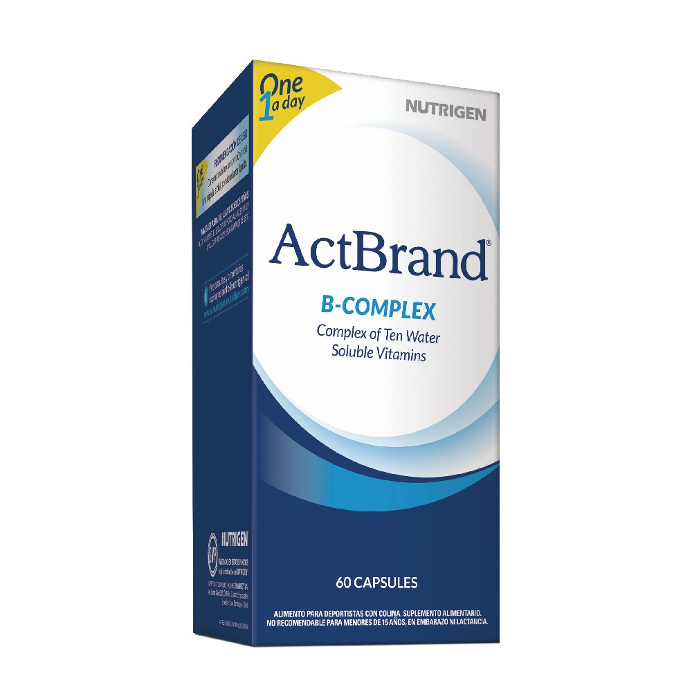 Acti Brain Vitaminas Y Minerales Bcomplex Cap.60 - Rappi