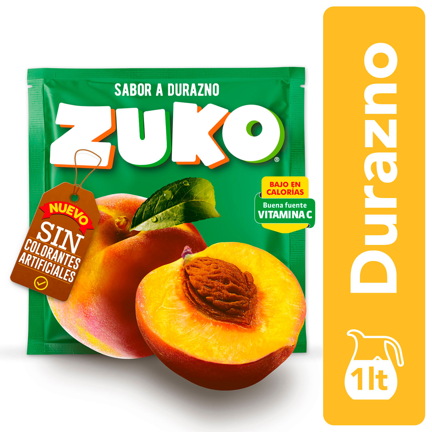 Zuko Refresco en Polvo Sabor Durazno - Rappi