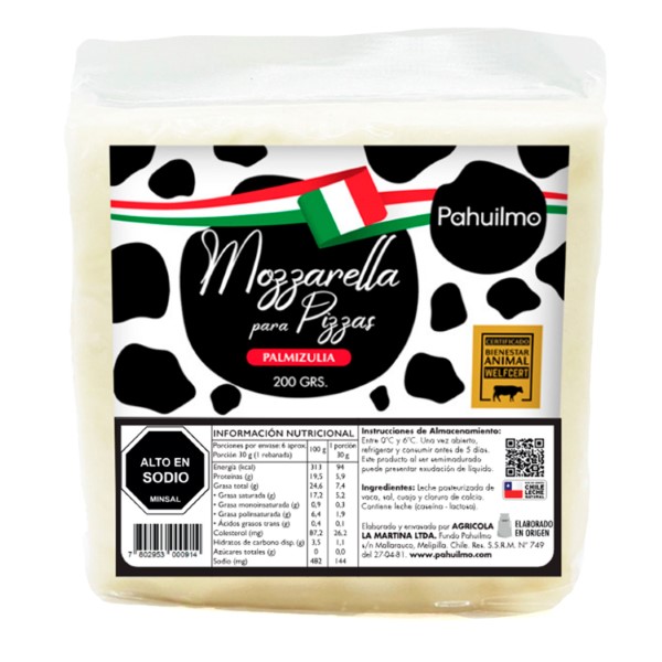 Palmizulia Queso Mozzarella Para Pizzas - Rappi
