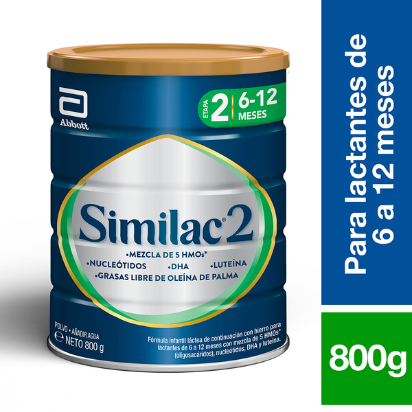 Similac 2 Fórmula Láctea Infantil con 5hmo - Rappi