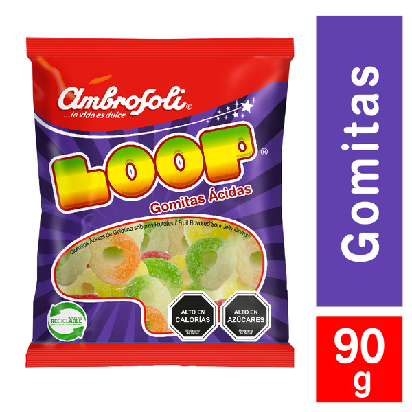 Loop Gomitas Ácidas de Sabores Frutales Precio - Rappi