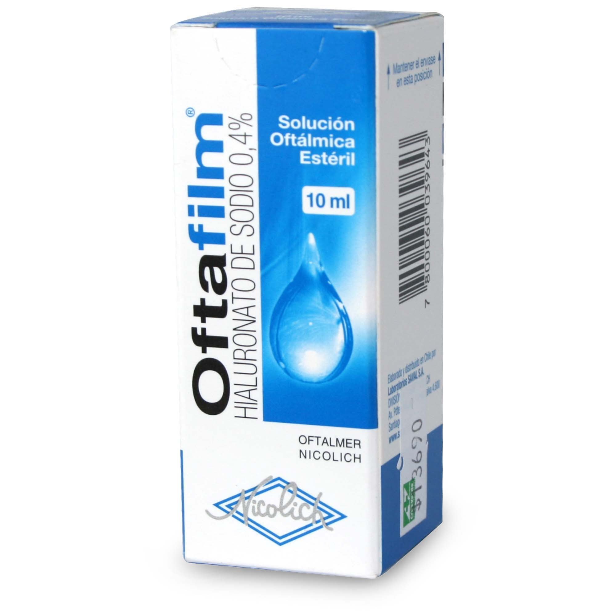 Oftafilm Solución Oftálmica Estéril (0.4 %) desde $ 17.890